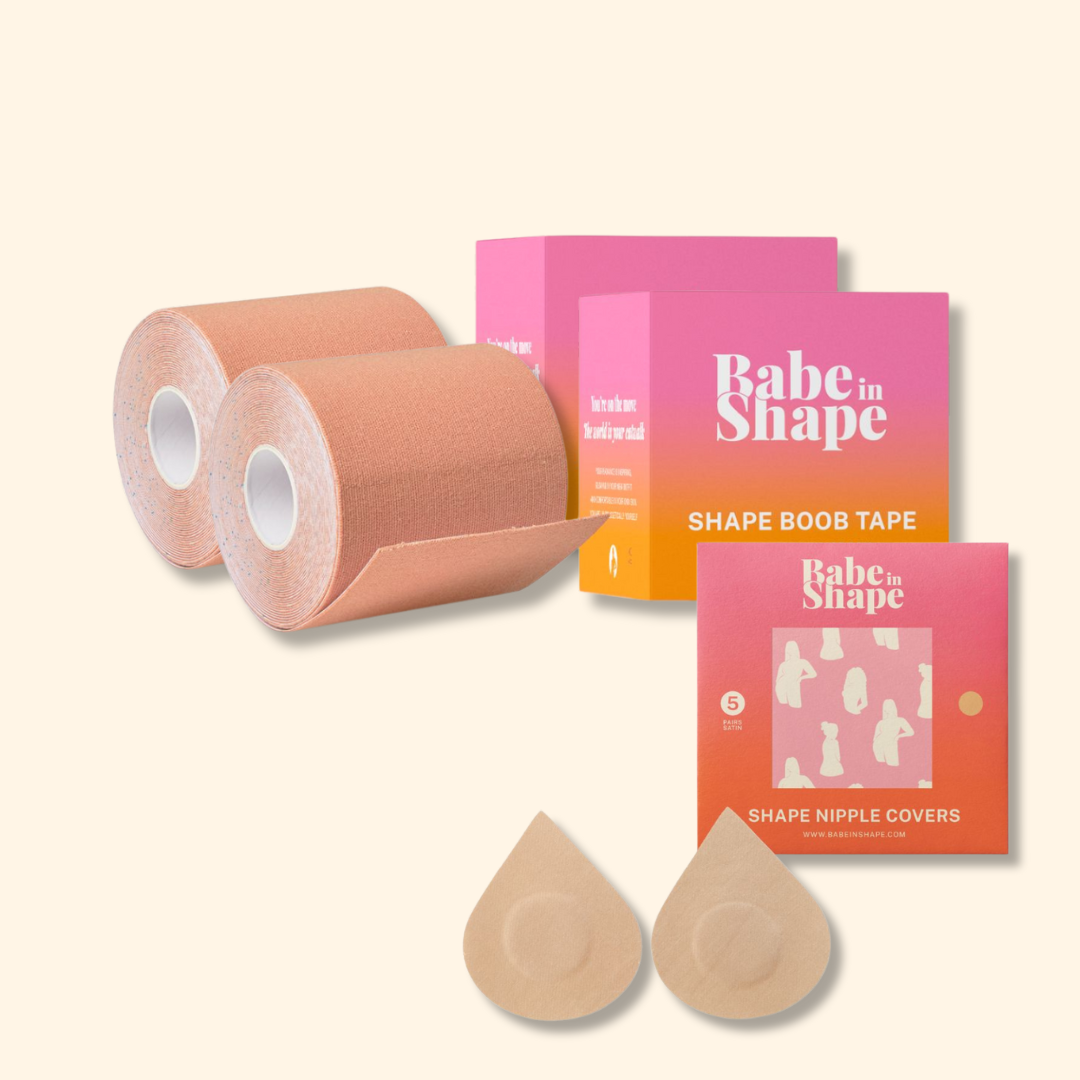 SHAPE BUNDLE M - Boob Tape + Nipple Covers – BABE IN SHAPE